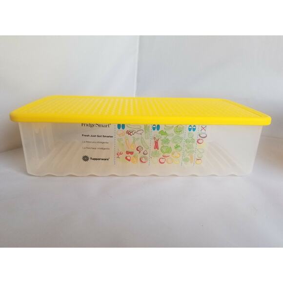 Tupperware | Kitchen | Tupperware Fridge Smart 1in Med Long Vented ...
